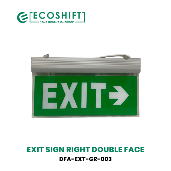 LED Exit Light Right Arrow Double Face - Ecoshift Corporation