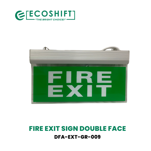 LED Fire Exit Sign Acrylic Double Face - Ecoshift Corporation