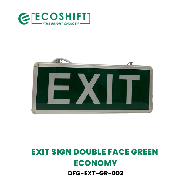 LED Exit Sign Glass Exit Word Double Face - Ecoshift Corporation