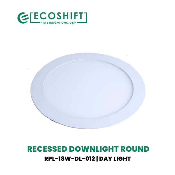 Led Panel Light – Round Recessed 18W Daylight - Ecoshift Corporation