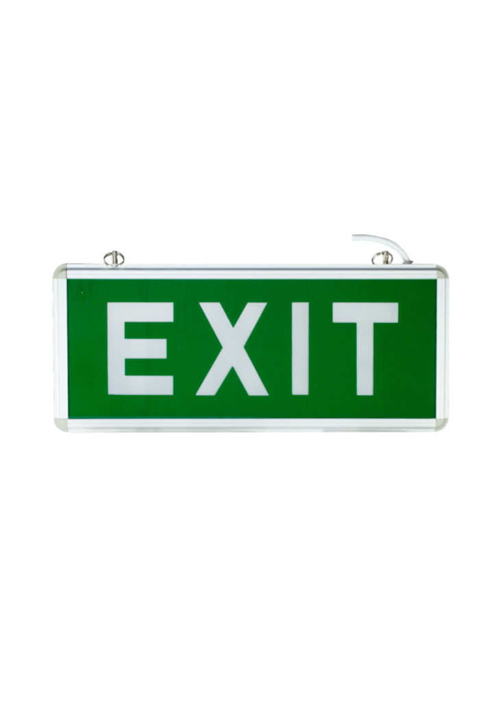LED Exit Light Glass Exit Word Single Face - Ecoshift Corporation