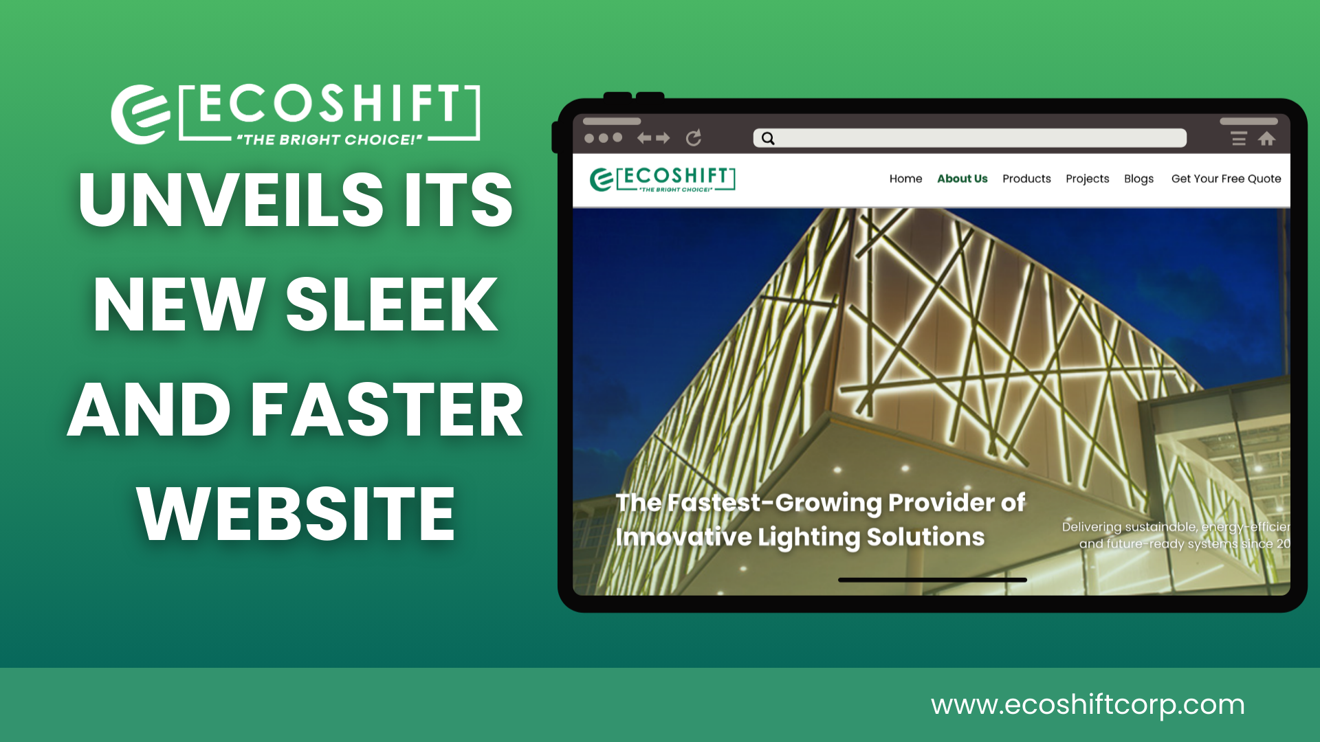 Ecoshift Unveils Its New Sleek and Faster Website - Ecoshift Corporation